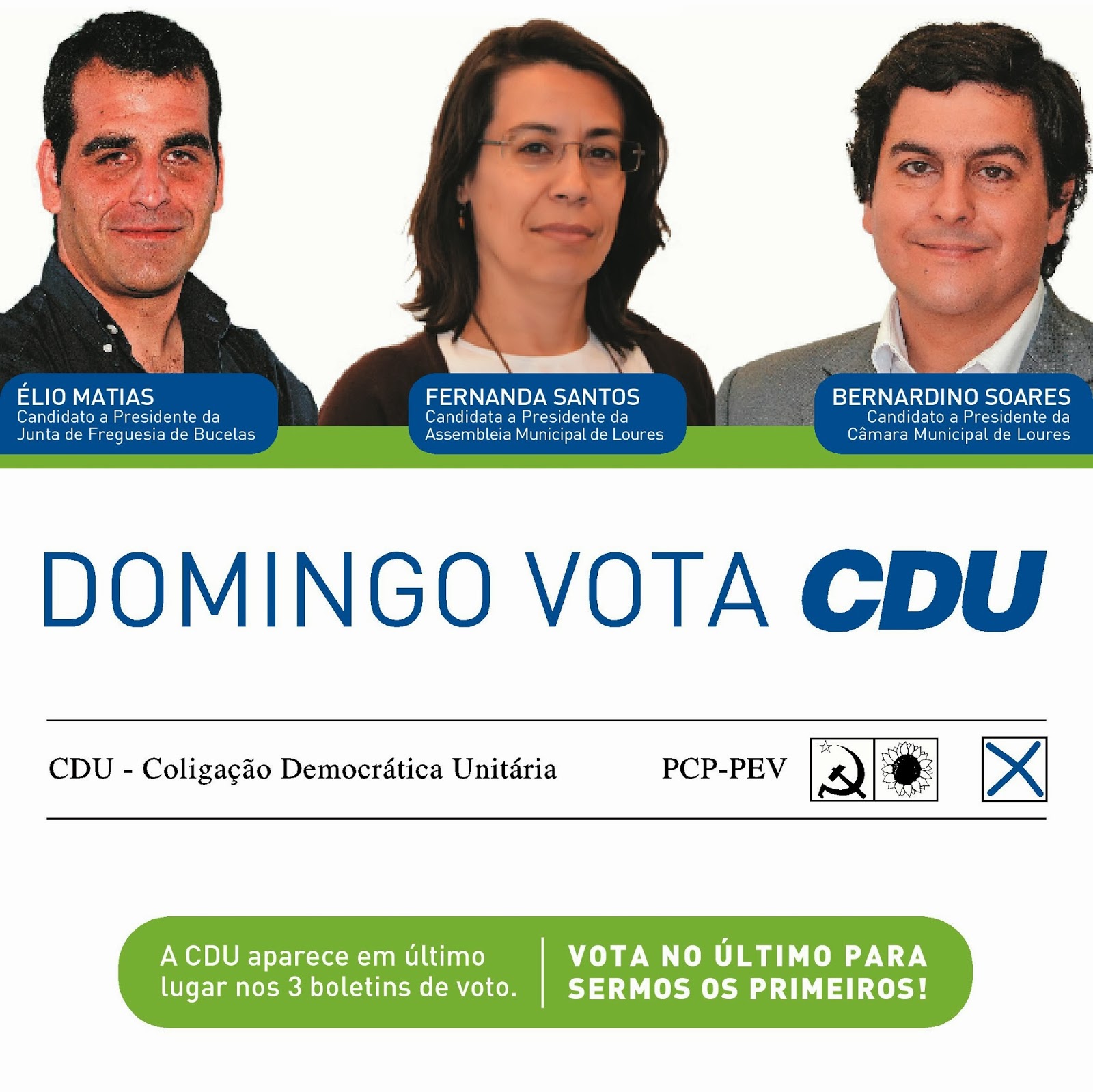 CDU Bucelas: DOMINGO VOTA CDU